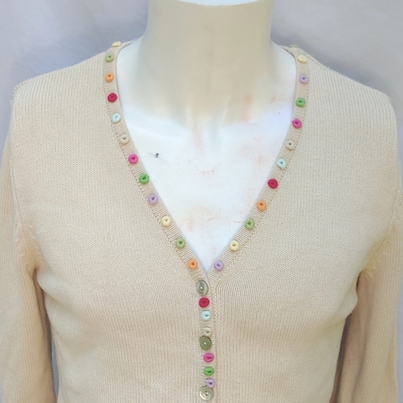 Carroll Reed | Sweaters | Vintage Carroll Reed 0 Cotton Sweater M Cream ...